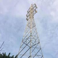 China Transmission Line Electric Power Tubular Steel Lattice Tower With Hot Dip Galvanized for sale