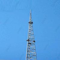 China Communication Base Station Steel Tubular Tower Angular Lightning Arrester Tower for sale