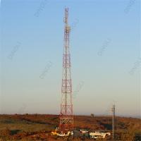 China Three Legged Self Supporting Tubular Steel Telecom Tower Gsm Base Station Antenna Radio Wifi for sale