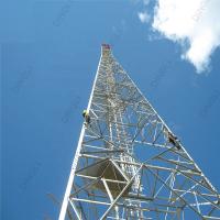 China Self Supporting Galvanized Angle Lattice Steel Towers For Telecommunication for sale