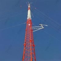 China Hot Dip Galvanized Round Guyed Mast Tower Steel Telecom Signal Tower for sale