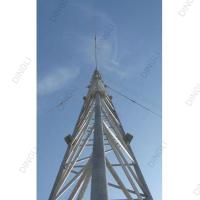 China Hot Dip Galvanized Round Guyed Mast Tower Steel Telecom Signal Tower for sale