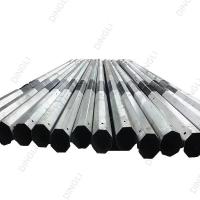 China Galvanized Electrical Steel Transmission Line Poles 33kv for sale