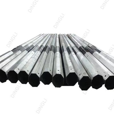 China Galvanized Electrical Steel Transmission Line Poles 33kv for sale