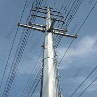 China Q345 Transmission Line Steel Pole Tower 66kV Hot Dip Galvanization for sale