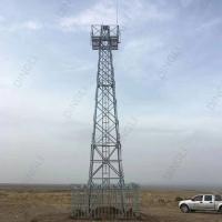 China Hot Dip Galvanized Communication Lattice Structure Transmission Tower 4 Legs for sale