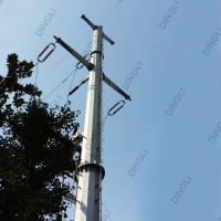 China Mono Steel Pole Tower For Transmission Line Steel Structure Wireless Mobile Signal Tower for sale