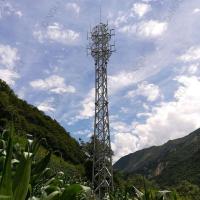 China Communication Lattice telecom tower 3 Legs Galvanized Steel Tube Self Support for sale