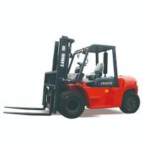 China 7 Ton Diesel Forklift Truck with Duplex Triplex Mast and Clamp Engine Japanese Isuzu for sale