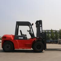 China 8ton Diesel Forklift Truck with Duplex Triplex Mast and Clamp Min. Turning Radius 3370mm for sale