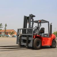 China 8ton Diesel Forklift Truck with Duplex Triplex Mast and Clamp Min. Turning Radius 3370mm for sale
