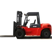 China 8ton Diesel Forklift Truck with Duplex Triplex Mast and Clamp Min. Turning Radius 3370mm for sale