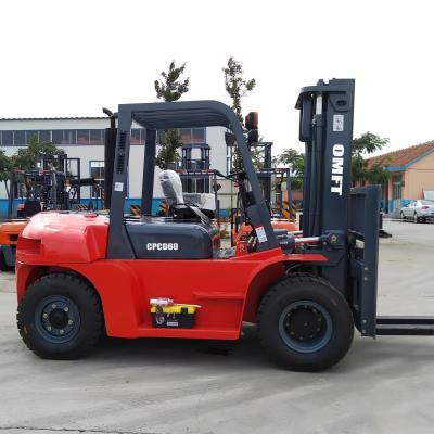 China Min. Turning Radius 3320mm 6ton Diesel Forklift Truck with Chinese or Japanese Engine Fork for sale