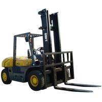 China 7ton Mitsubishi Isuzu Engine Forklift Truck with Triplex Full Free Mast and Clamp for sale
