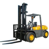 China 8 Ton Mitsubishi Isuzu Engine Forklift Truck with Triplex Full Free Mast and Clamp for sale