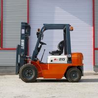China 2 Ton 2000kg Cpcd20 Diesel Forklift Truck with 3m 3000mm Duplex Durable Pneumatic Tires for sale