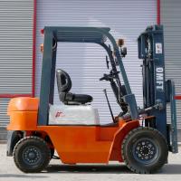 China 2.5 Ton Diesel Forklift Truck with 5m 5000mm Three Stage Full Free Mast Triplex Mast for sale