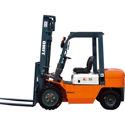 China 3.5 T Diesel Forklift Truck with 4m 4000mm Two Stage Mast Euro II/III/IV and Us EPA for sale
