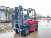 China 3 Ton 3t Counterbalanced Cushion Tire Gasoline and LPG Dual Fuel Forklift Truck Toyota 7 Model Ce ISO for sale
