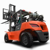China CPQY70 Forklift Truck with Us GM4.3 Engine Petrol Gas Engine Fork 3450X2010X2500mm for sale