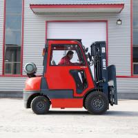 China 2.5ton Gasoline Lp Gas Dual Fuel Forklift Trucks with Side Shift Solid Tyre Toyota Technical Petrol LPG Forklift for sale