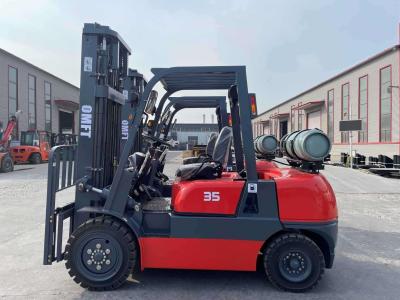 China 3.5ton Gasoline Lp Gas Dual Fuel Forklift Trucks with Side Shift Solid Tyre Toyota Technical Petrol LPG Forklift for sale