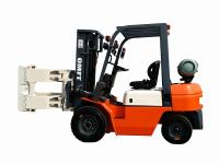 China 4t Steel Rubber Forklift Truck with Japanese Nissan K21/K25 Engine and 3m 4.5m 6m Mast for sale