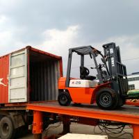 China 2.5ton Gasoline Forklift with Wide-View Mast and Japan Nissan Engine The Stacking Expert for sale