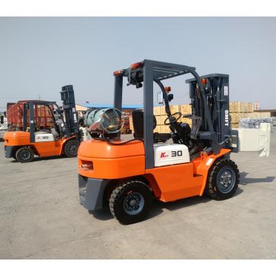 China 4280mm Right Angle Stacking 3ton LPG/Gas Forklift with Competitive from Omft for sale