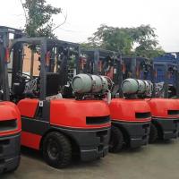 China 2ton Omft Gas Gasoline LPG Propane Petrol Cushion Tyre Forklift with Clamp and Performance for sale