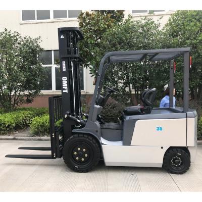 China 3.5ton Electric Forklift with 3m 4.5m 6m 3 Stage Full Free Mast 3.5ton Max Load Limit for sale