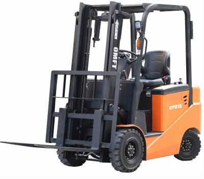 China 1.5ton Four-Wheel Electric Forklift with Curtis Control and Free Battery Charger for sale