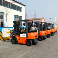 China 4wheels LPG Gasoline Petrol Forklift at 2t/2.5t/3t/3.5t with Tyre Pneumatic or Solid for sale