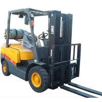 China 2.5ton Tcm Model Omft Gas Gasoline LPG Propane Petrol Cushion Tyre Forklift with Clamp for sale