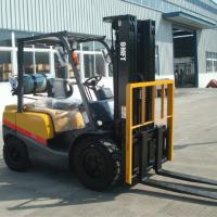 China 3ton Gasoline/LPG Forklift with Nissan Engine and 4500mm Triplex Full Free Height Mast for sale