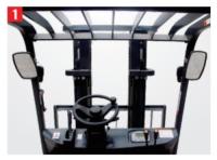 China Electric Forklift Truck with AC System 5000kgs Capacity and OEM/Spare Parts Included for sale