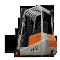 China Electric Forklift Truck with 1.5ton Capacity and 6m 6000mm Triplex Full Free Mast for sale