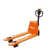 China Electric Semi-Powered Pallet Truck with 1.5T Load Capacity and 1375mm Turning Radius for sale