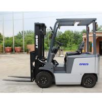 China 2.5ton 4 Wheels Battery Forklift with Steel and Rubber 3m 3000mm Duplex 2stages Mast for sale