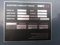 China 3.5ton 3ton 2.5ton 2ton 1.5ton 1ton Electric Forklift Truck with Curtis Zapi Sme Control for sale