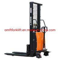 China Steel PA 1 Ton 1000 Kg Cdsd10 Walker Half Semi Electric Pallet Stacker Jack Ce ISO for sale