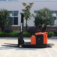 China 1.5 Ton 1500kg 1.5t Battery Stacker Pallet Truck with Steel PU Fork and 1.6m-5.5m Mast for sale