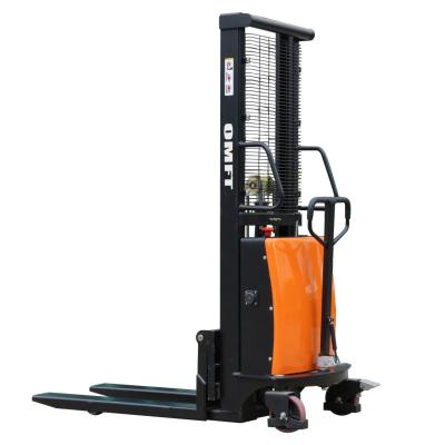 China Electric Power Pallet Stacker Truck with 1t Capacity and Maintenance Free Battery for sale