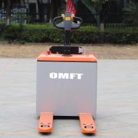 China 2500kg Stand-on Type Full Electric Pallet Truck with EPS Steering and Lithium Battery for sale