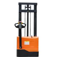 China 1200kgs Electric Pallet Stacker Battery Operated for Maximum Running Speed of 3.3km/H for sale