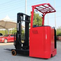 China Electric Reach Stacker Truck 2t 2000kg 2ton Seated Battery Stacker 1.6m-7m Mast CE ISO for sale