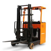 China 1.5t Seated Electric Reach Stacker Truck with Fork 100/30/1070mm and Lithium Battery for sale