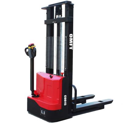 China CDD15 1.5t Electric Battery Operated Pallet Stacker with Lifting Height 1600-3000mm for sale