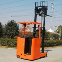 China 2 Ton Electric Reach Stacker with 5500mm Lifting Height 5.5m Mast Pallet Stacker Truck for sale