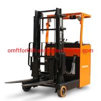 China Stand-on Seated Full Electric Battery Operated Reach Stacker Truck with 48V Battery for sale